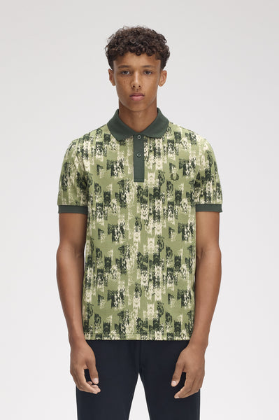 ABSTRACT PRINT POLO SHIRT – 707
